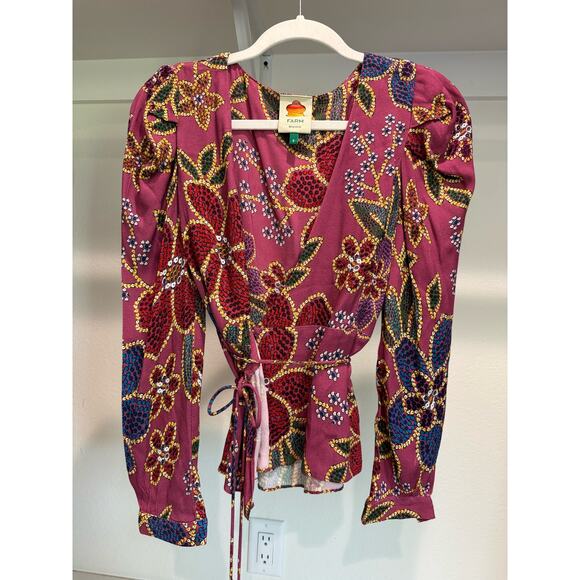 FARM Rio | Tops | Farm Rio Womens Multi Color Pink Rose Gold Beaded ...